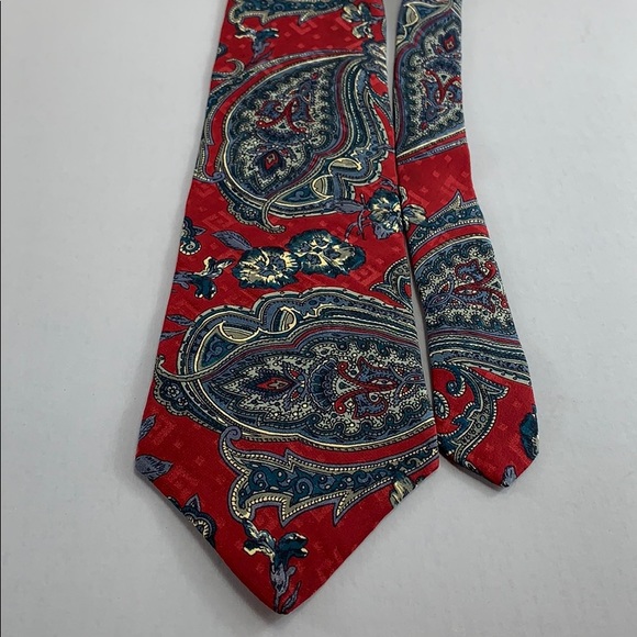 Sheaf & Caber | Accessories | Sheaf Caber Red Paisley Mens Tie 3 2 X 6 ...